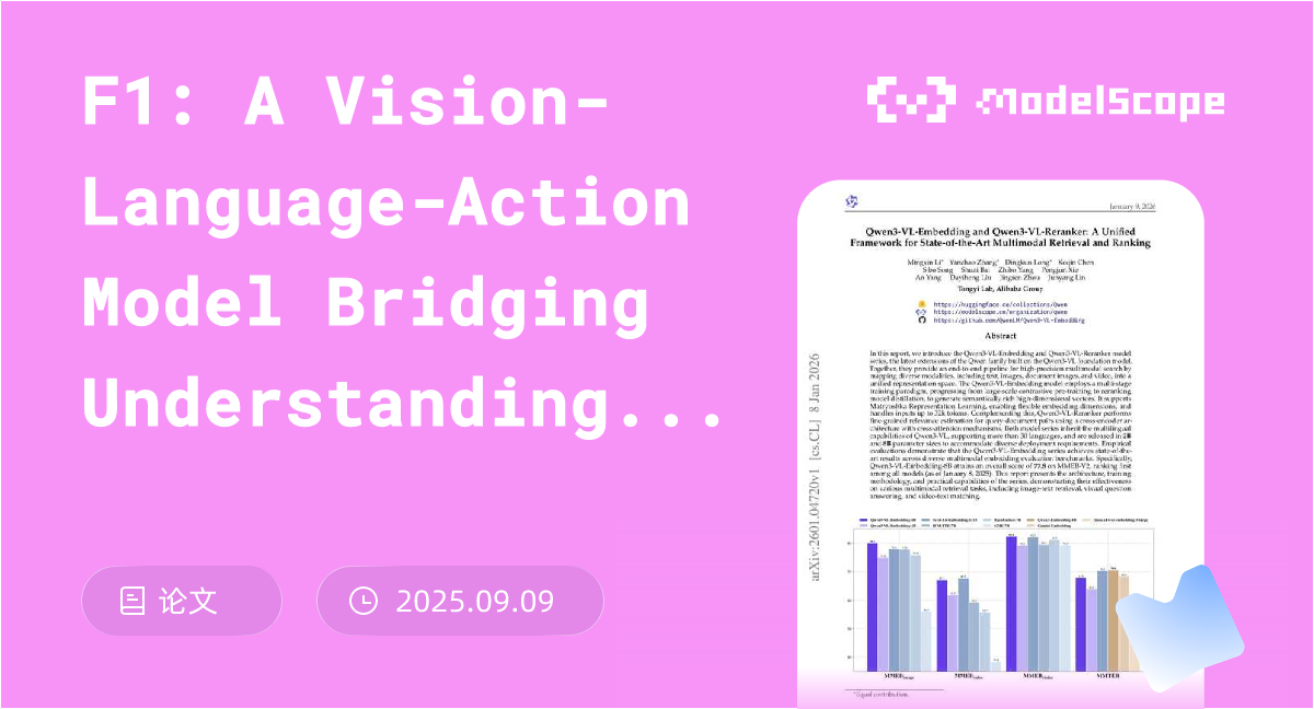 F1: A Vision-Language-Action Model Bridging Understanding and ...