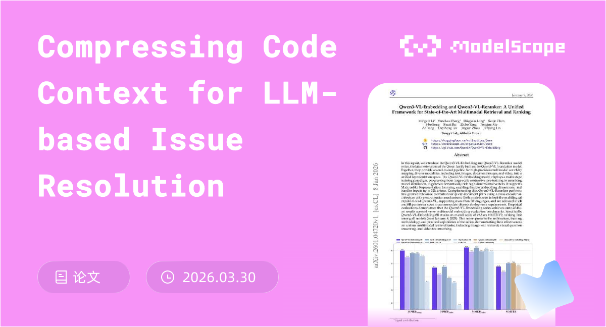 Compressing Code Context for LLM-based Issue Resolution